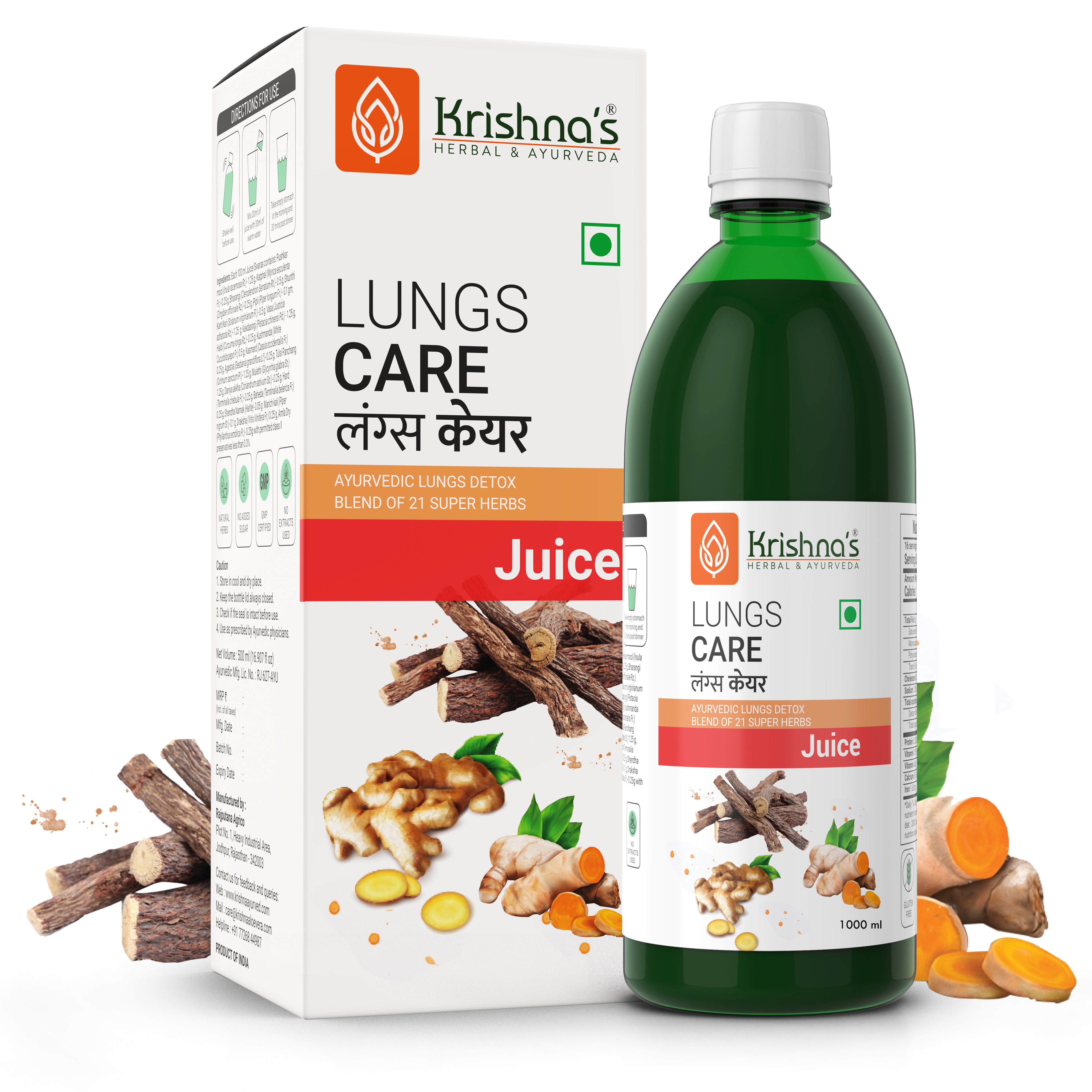 Lungs Care Juice – Krishna's Herbal & Ayurveda