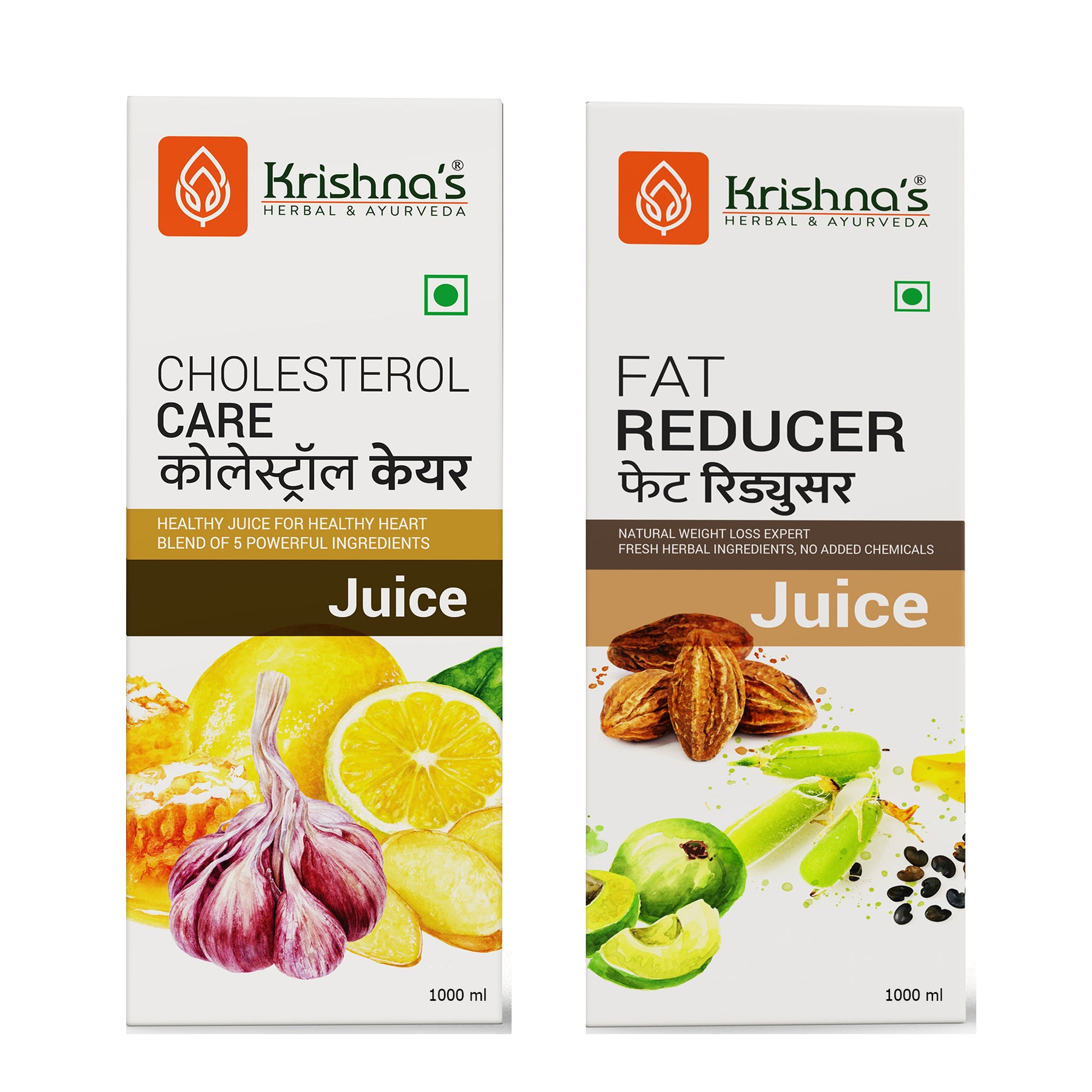 Cholesterol Care Juice 1000 ml | Fat Reducer Juice 1000 ml – Krishna's ...